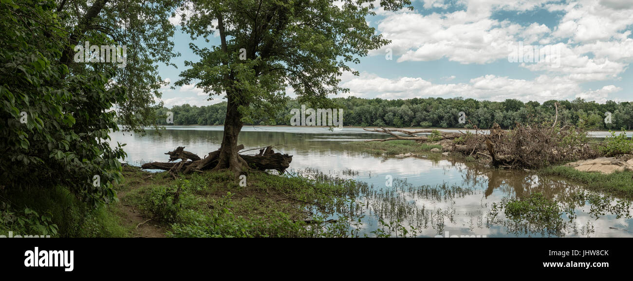 Panorama image of the historic Potomac river in summer Stock Photo - Alamy