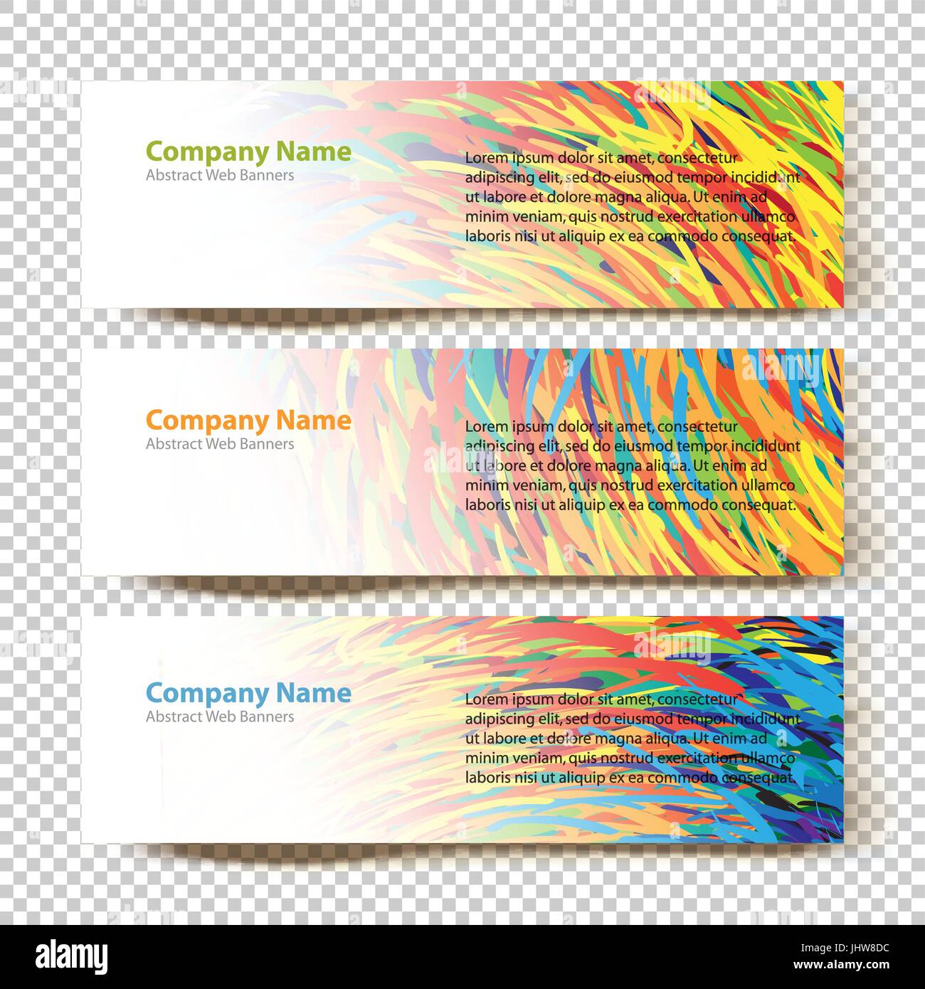 Abstract Web Banners Stock Vector Image & Art - Alamy