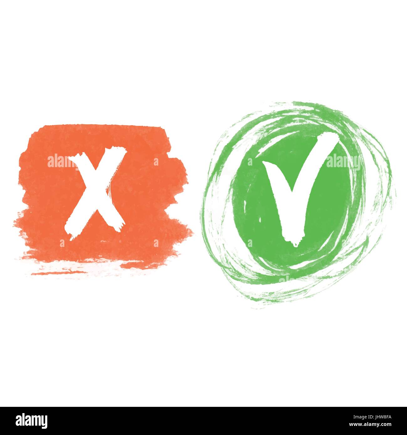 Check marks. Grunge styled Stock Vector Image & Art - Alamy