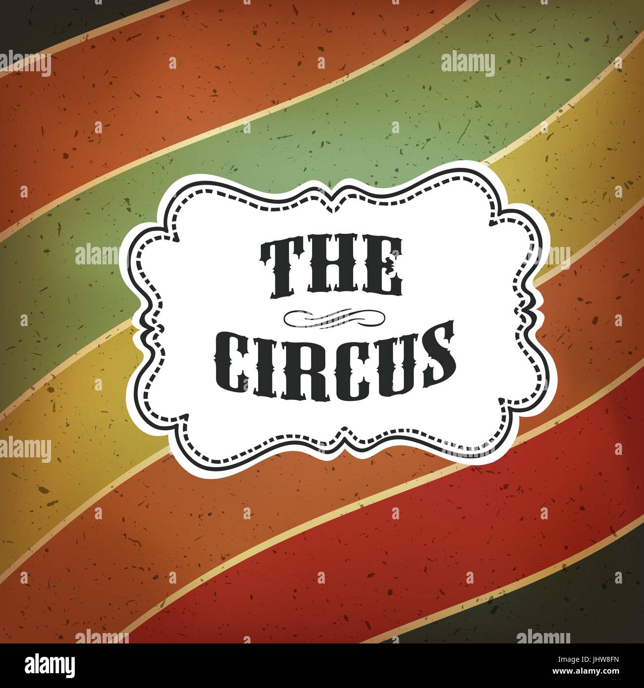 Circus Abstract Poster with Colored Lines, Vector Background Stock ...