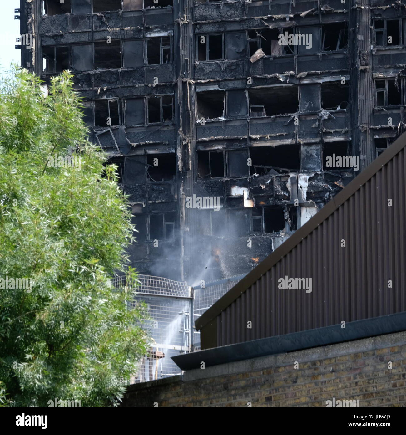 Scenes around Grenfell Tower after the fire Featuring: Atmosphere Where ...