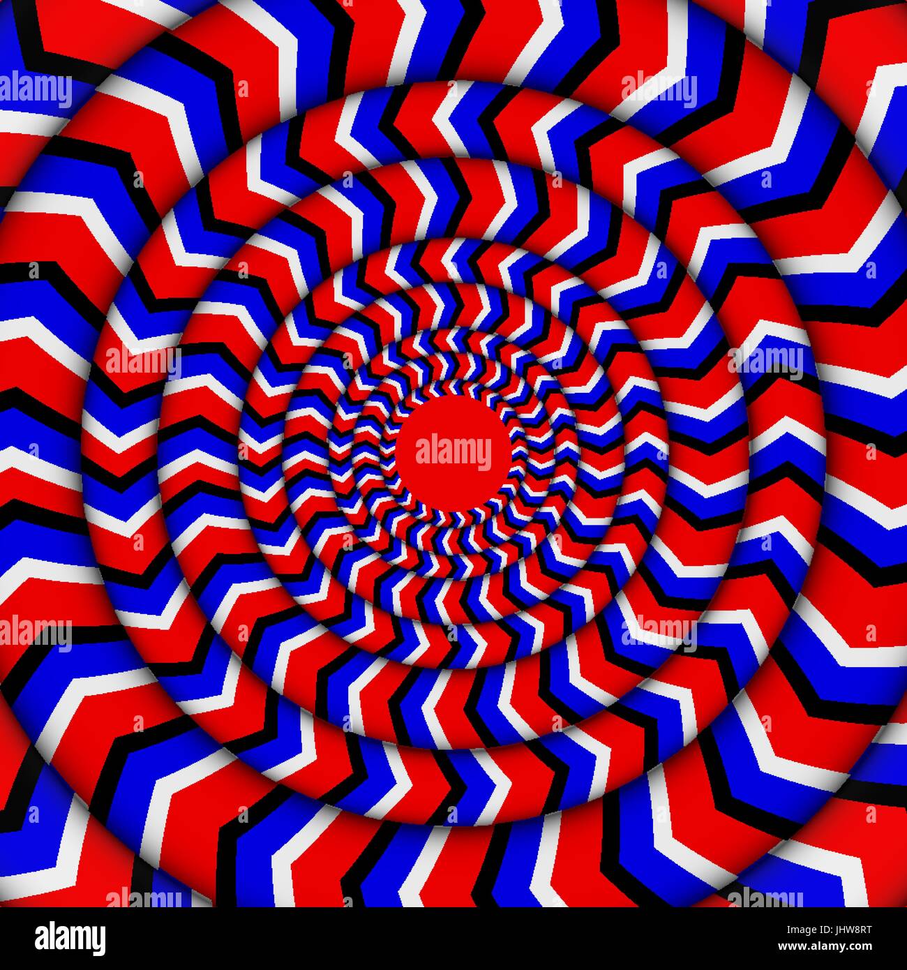 Hypnotic Of Rotation. Perpetual Rotation Illusion. Background With ...