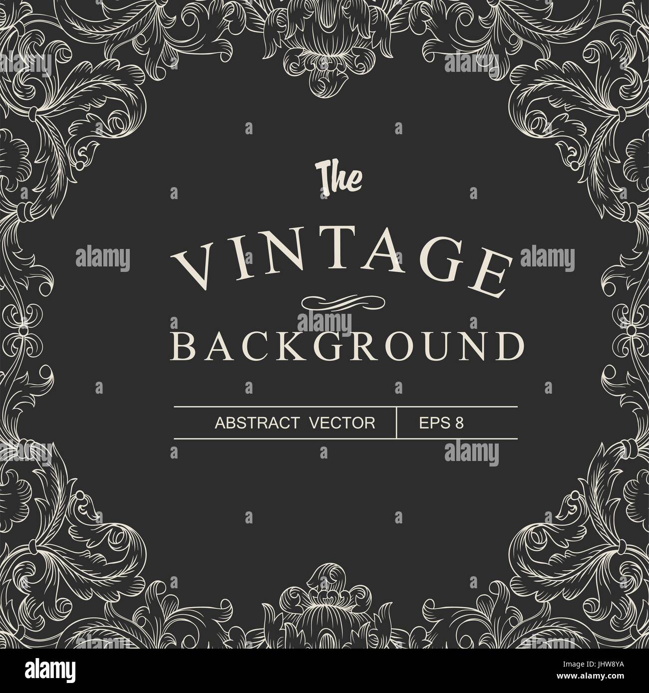 Vintage Frame Design Template Stock Vector Image & Art - Alamy