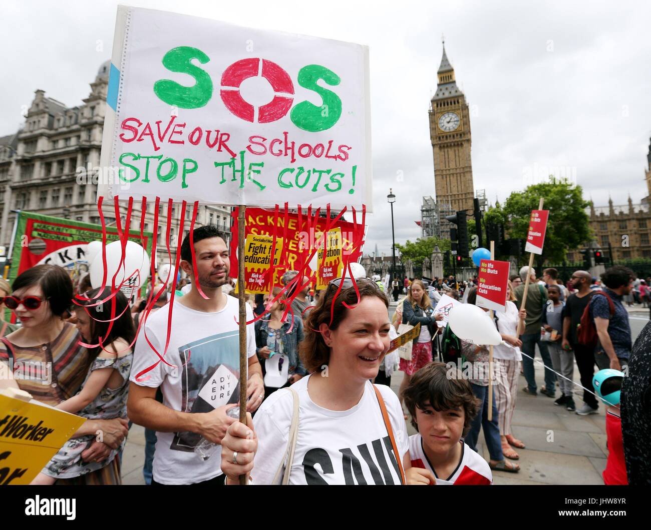 A protest by parents, pupils and teachers calling for fair funding for ...