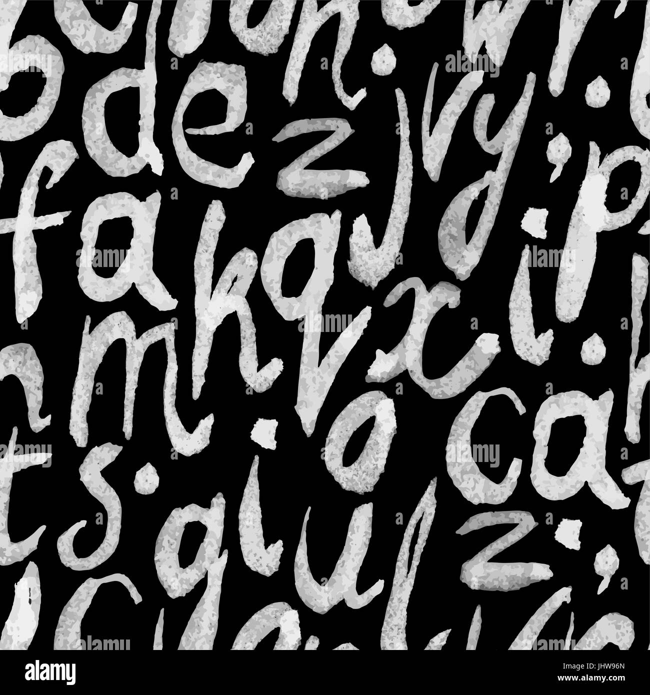 Seamless white paint hand-drawn alphabet on blackboard pattern Stock ...