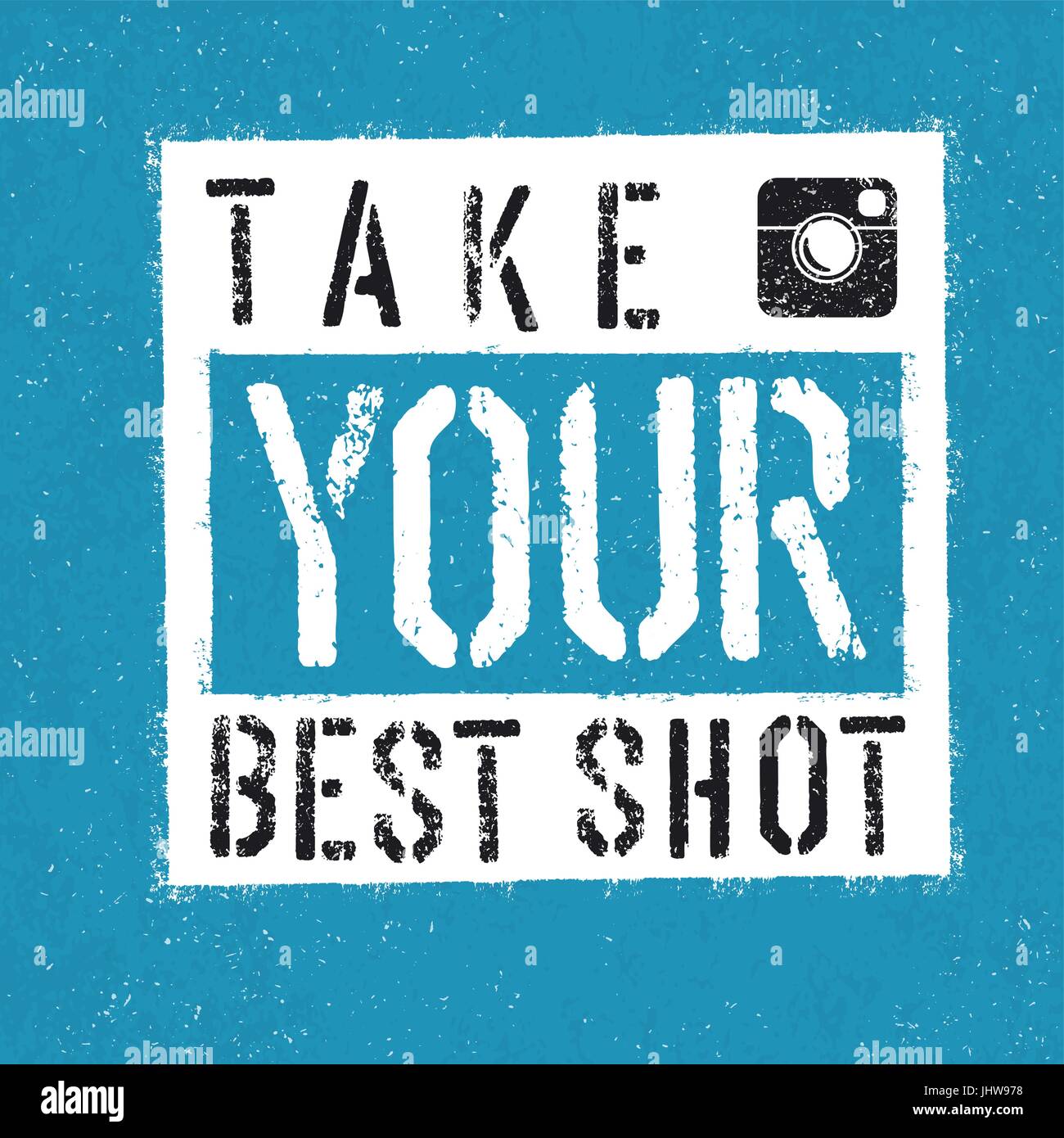 Take You Best Shot poster. With textured background Stock Vector Image ...