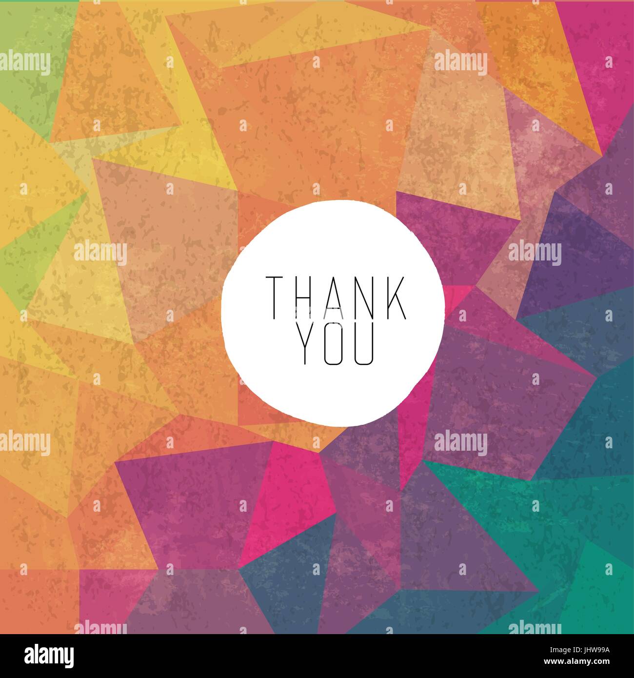 Grungy retro background with Thank You message Stock Vector Image & Art ...
