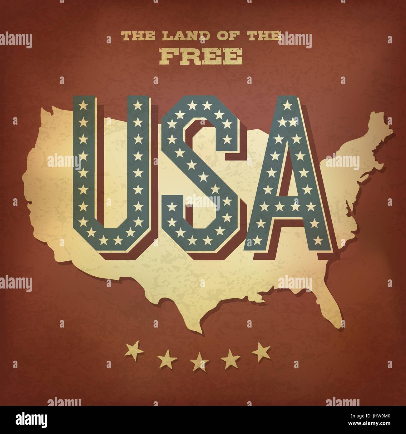 USA vintage patriotic poster Stock Vector Image & Art - Alamy