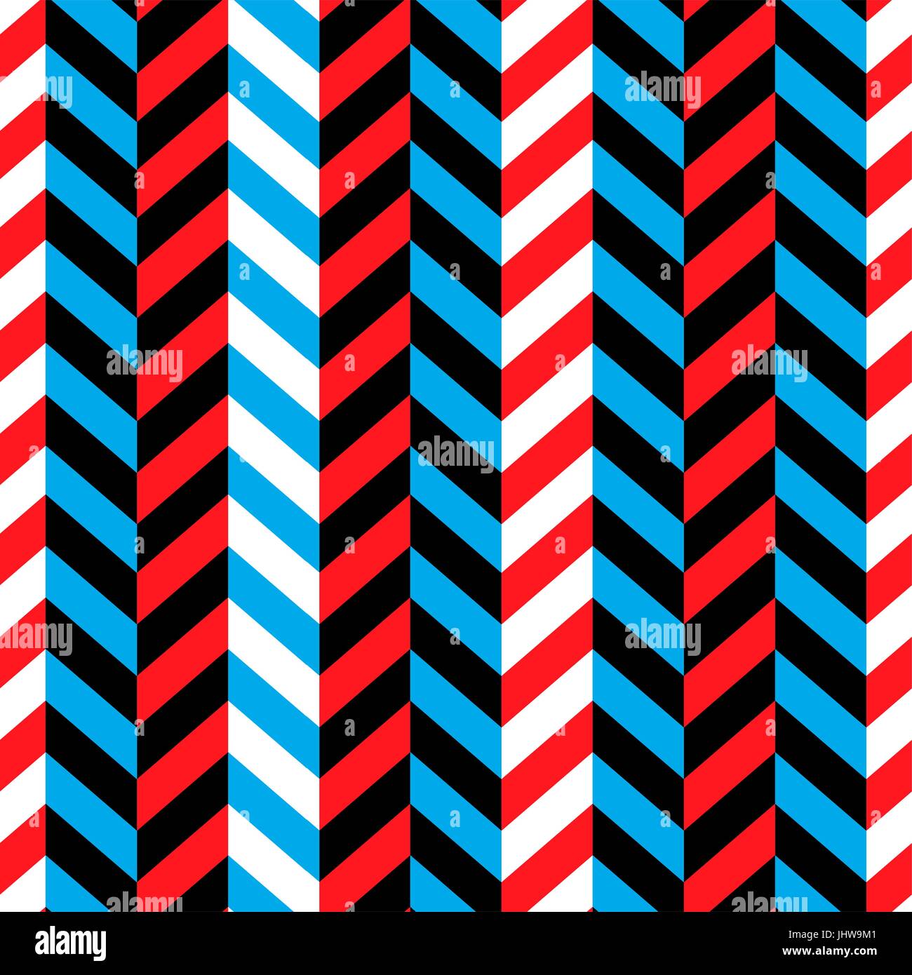Seamless Geometric Red and Blue Pattern Stock Vector Image & Art - Alamy