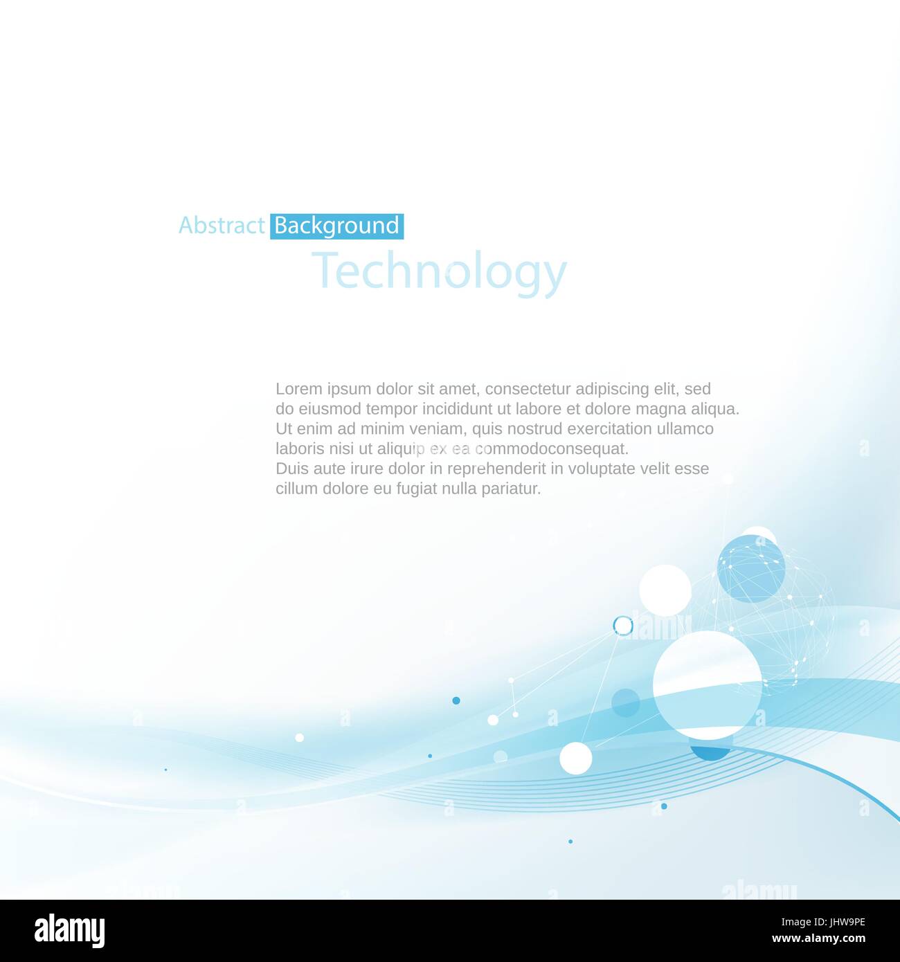 Blue abstract technology background. With space for your text Stock ...