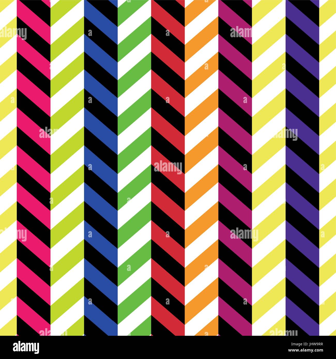 Seamless Colorful Chevron Pattern. Vector Stock Vector Image & Art - Alamy