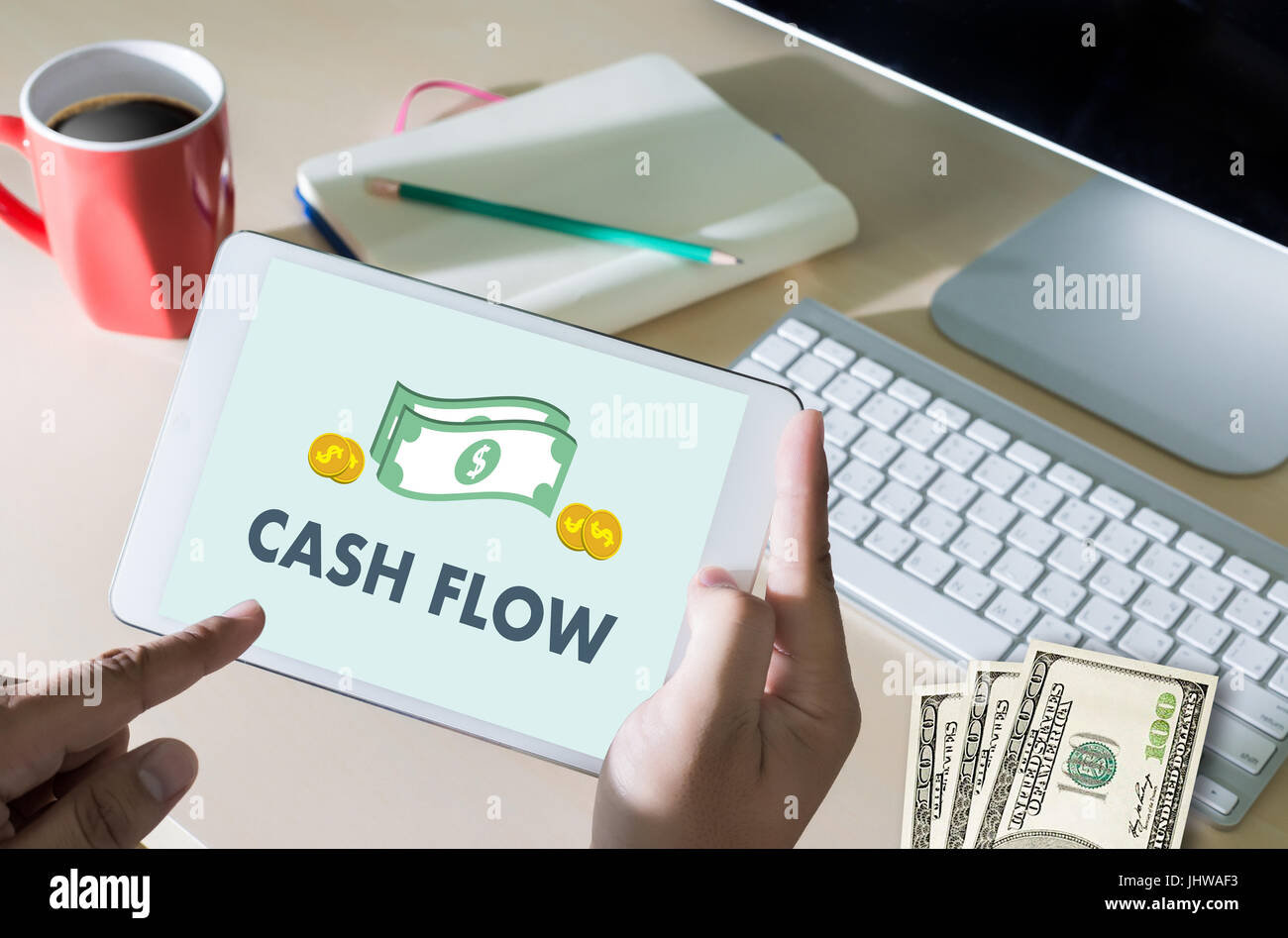 CASH FLOW money Investment and graph chart Investing Banking Stock ...