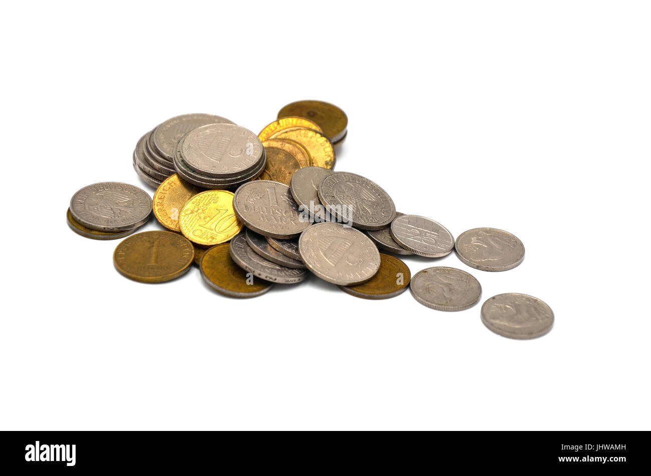 Silver coins texture hi-res stock photography and images - Alamy
