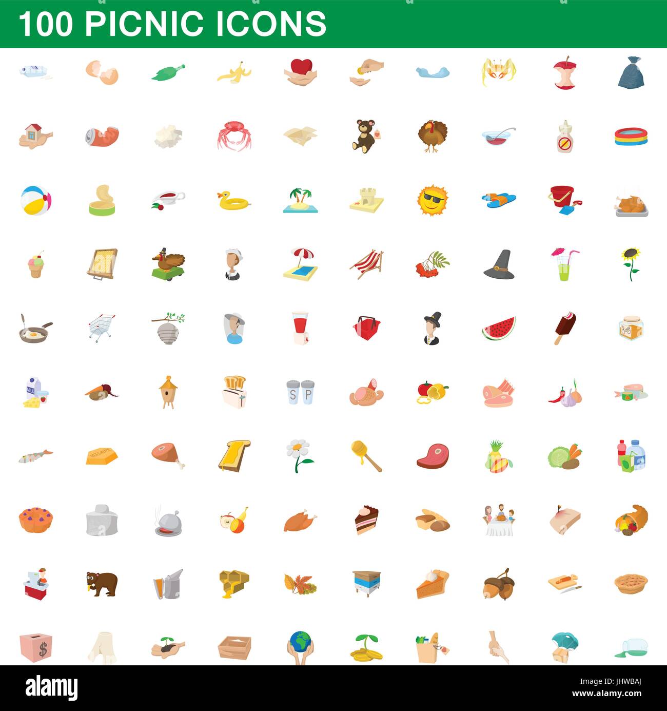 Picnic basket plate set Stock Vector Images - Alamy