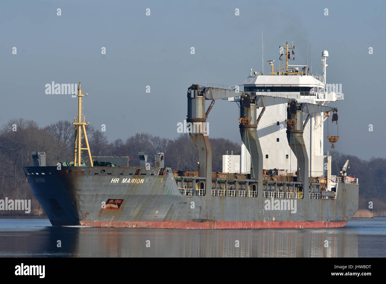Geared General Cargo Vessel HR Marion Stock Photo - Alamy