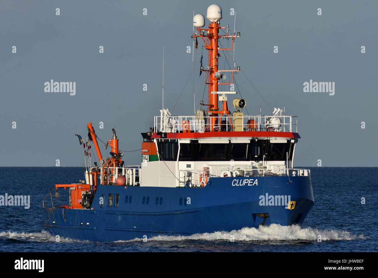 Fishing Support Vessel Clupea Stock Photo - Alamy