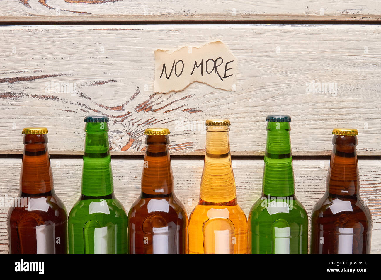 No more alcohol concept Stock Photo - Alamy