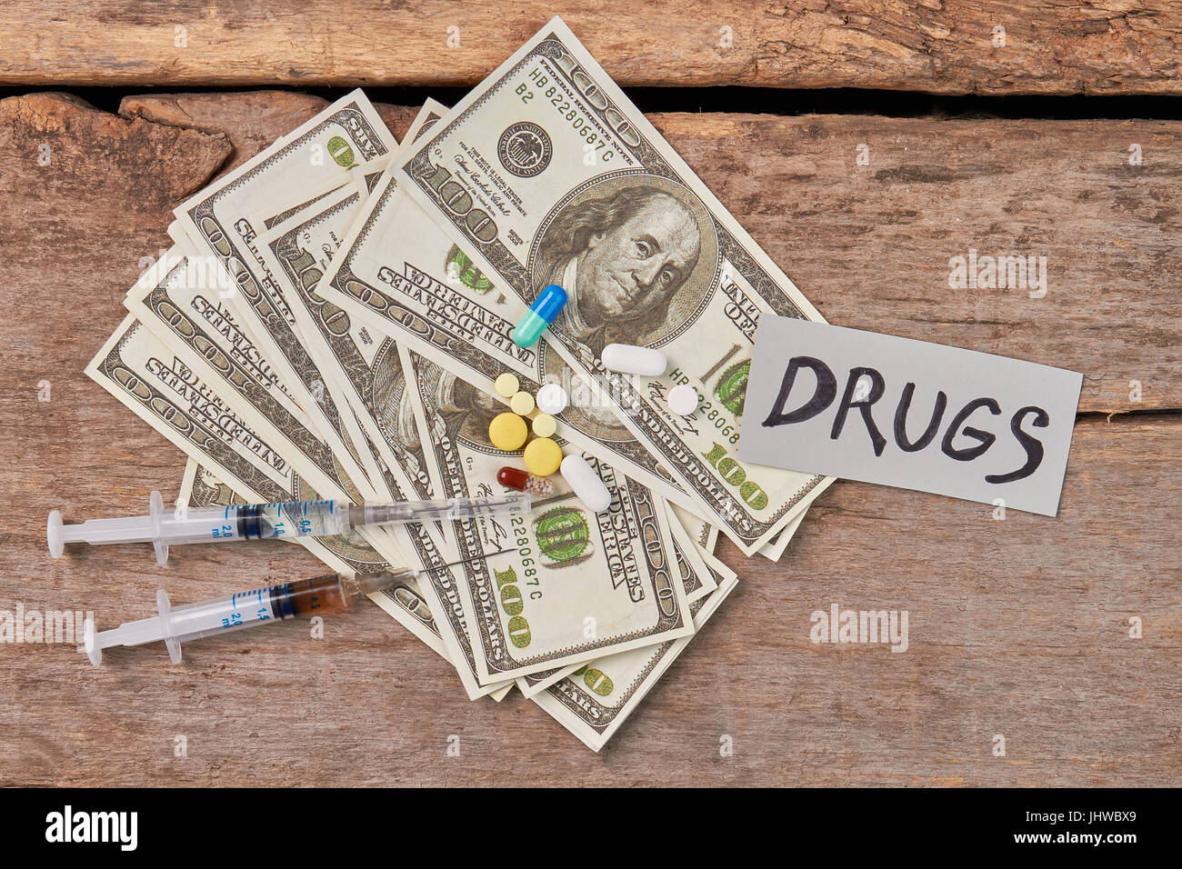 Money for drugs hi-res stock photography and images - Alamy