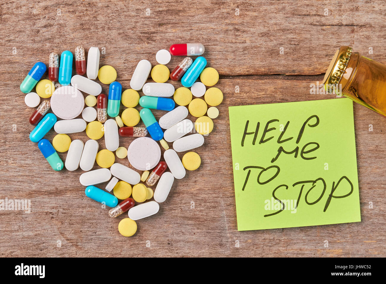 Help overcome alcohol addiction Stock Photo - Alamy