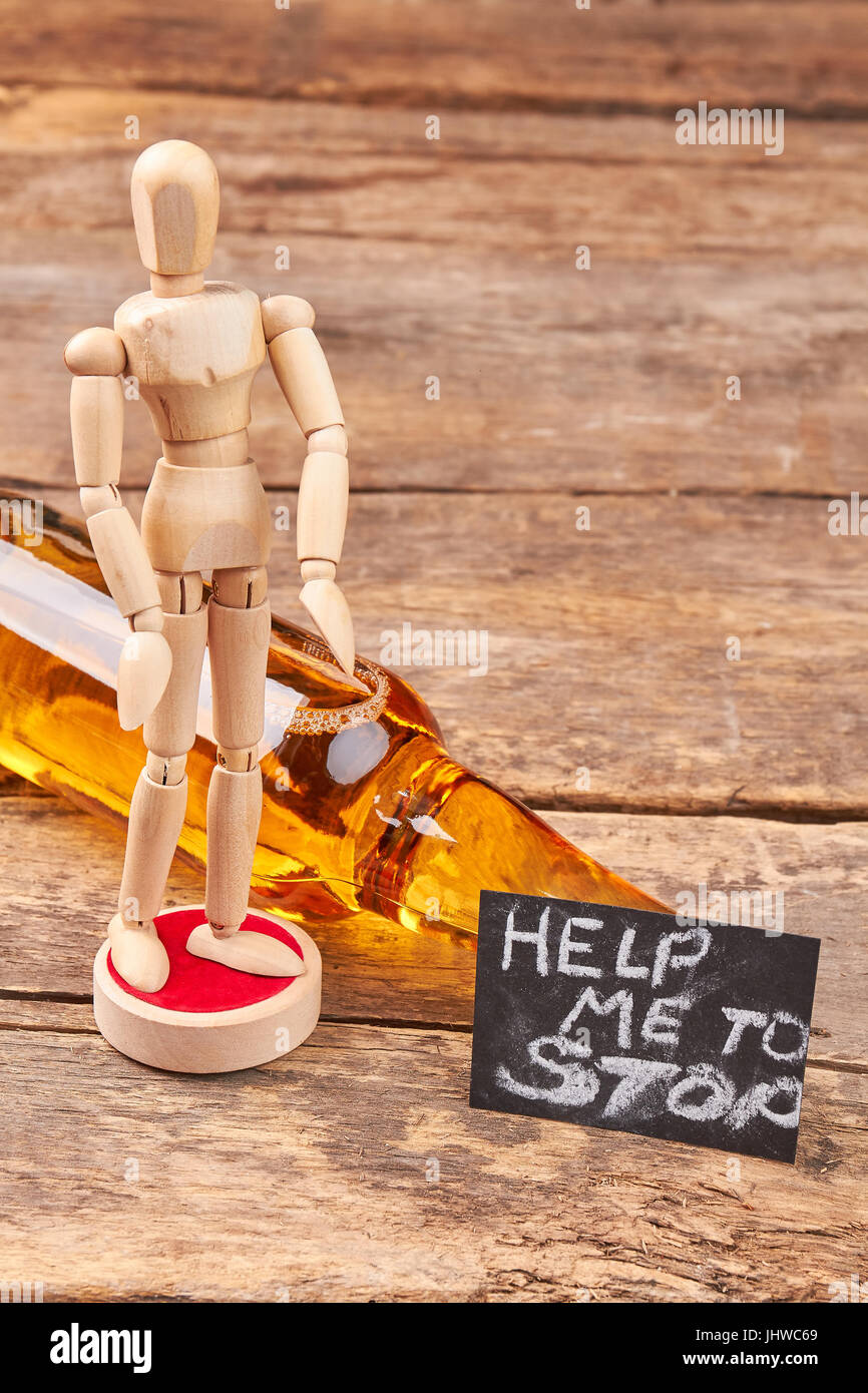 Alcohol addiction how to stop Stock Photo - Alamy