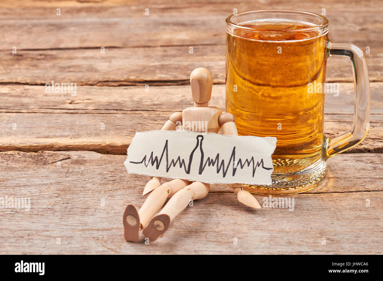 Abuse of beer leads to heart disease Stock Photo - Alamy