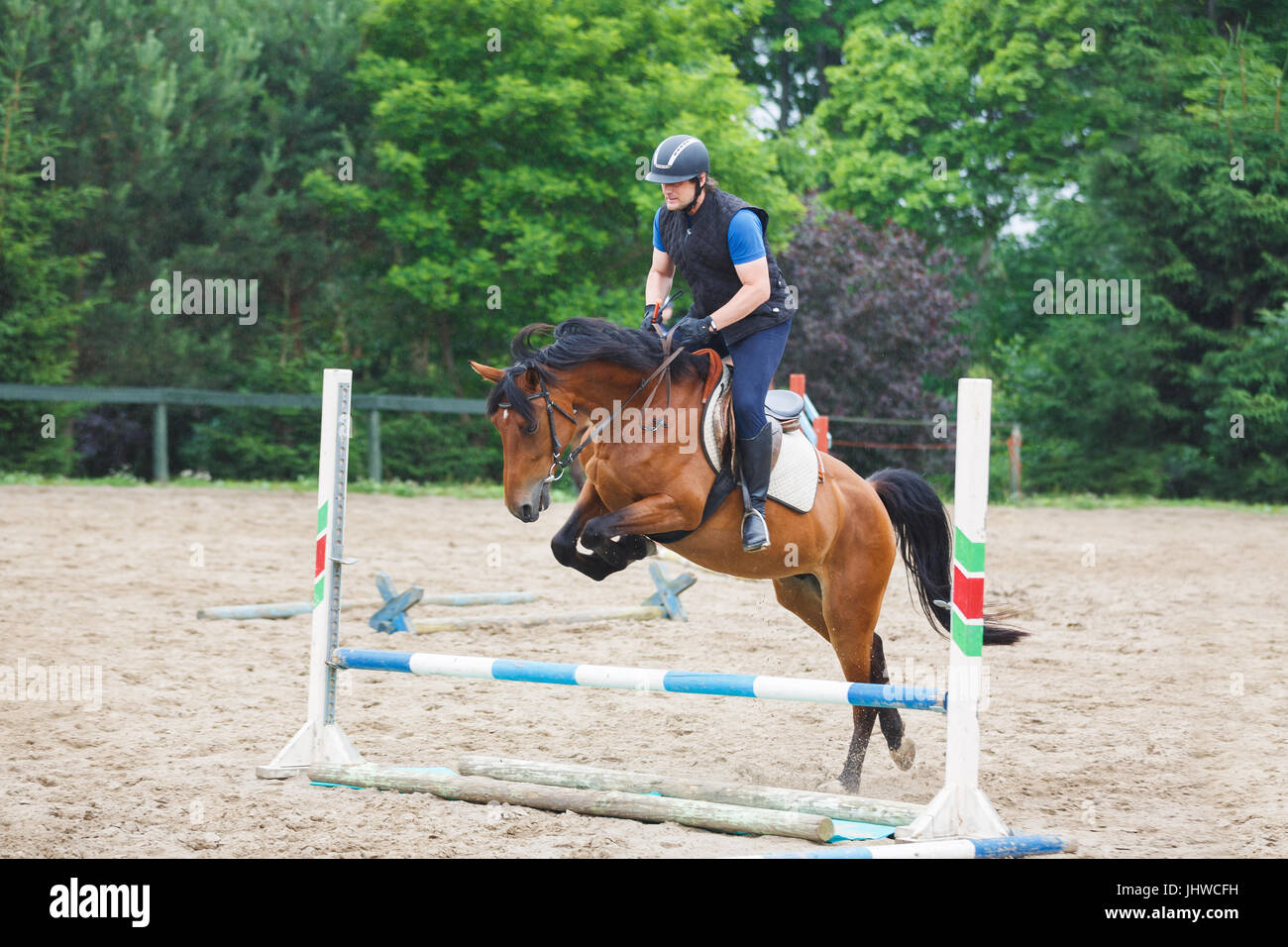 Obstacles in the arena hi-res stock photography and images - Alamy
