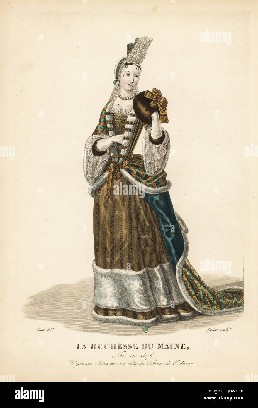 Anne-Louise-Benedicte de Bourbon, Duchess of Maine, 1676-1753. She ...