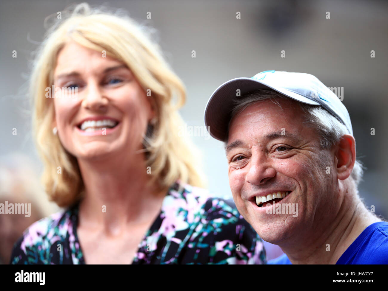 Speaker of the House of Commons, John Bercow and his wife Sally on day ...