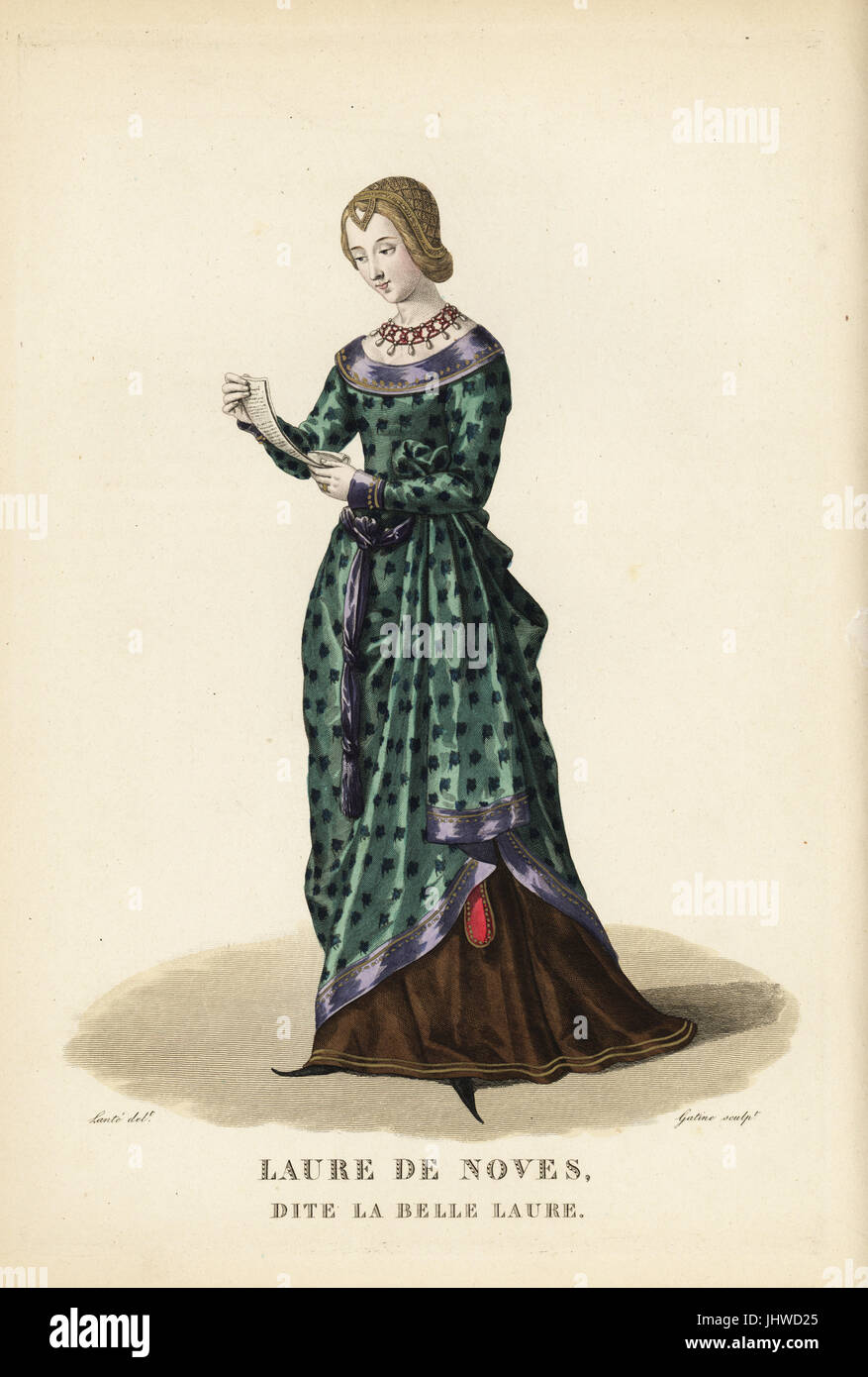 Laure de Noves, la Belle Laure, Laure de Sade, wife of Count Hugues de ...