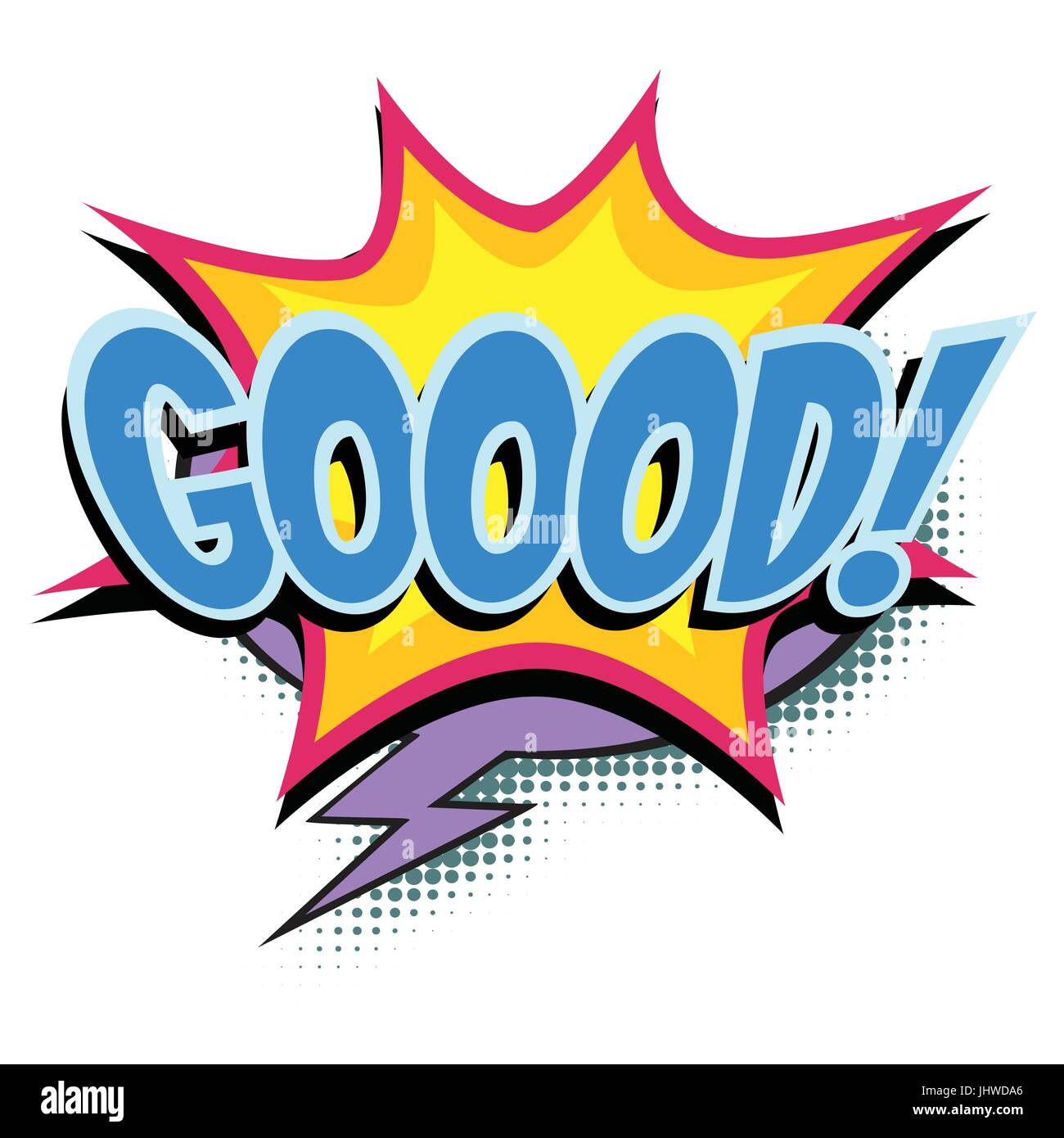 good comic word. Pop art retro vector illustration Stock Vector Image ...