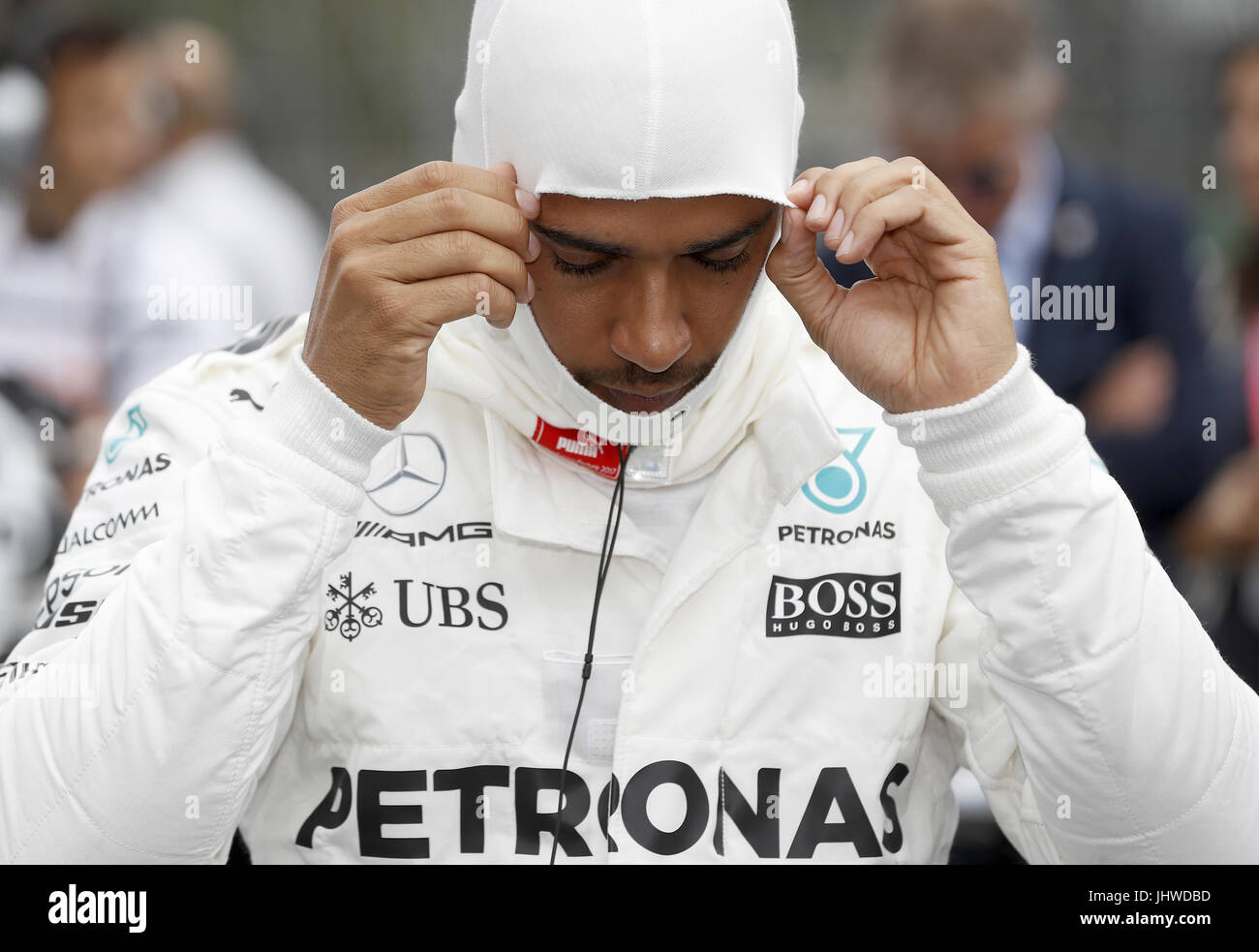 Mercedes' Lewis Hamilton during the 2017 British Grand Prix at ...