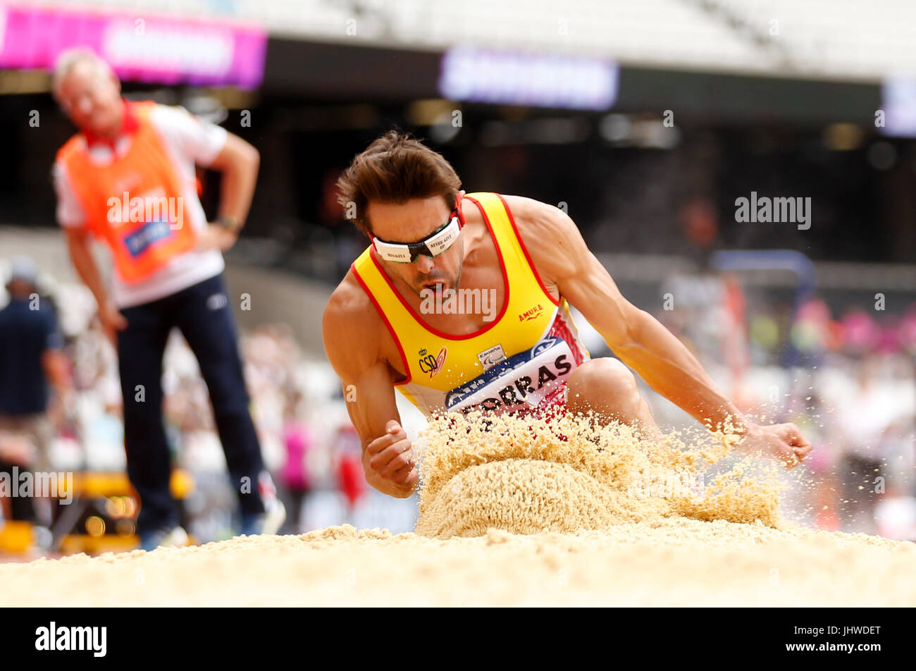 Spain's Xavier Porras during day three of the 2017 World Para Athletics ...