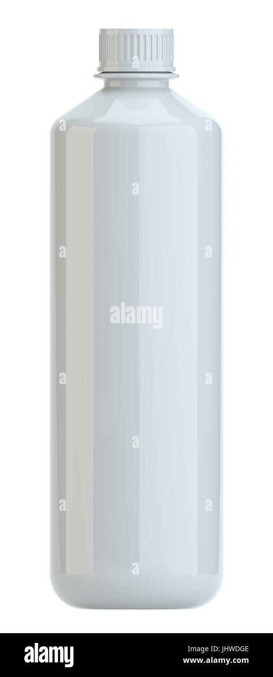 Realistic white plastic bottle. Product Packing Stock Photo - Alamy