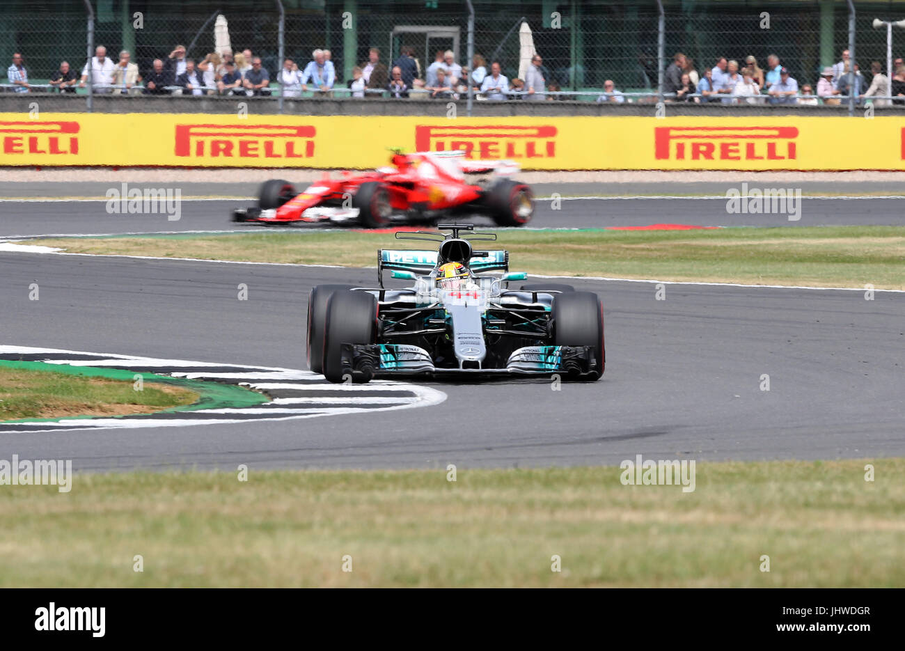 Mercedes' Lewis Hamilton during the 2017 British Grand Prix at ...