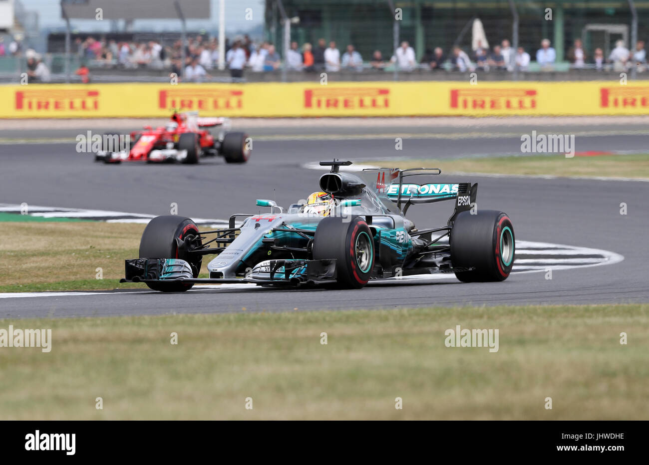 Mercedes' Lewis Hamilton during the 2017 British Grand Prix at ...