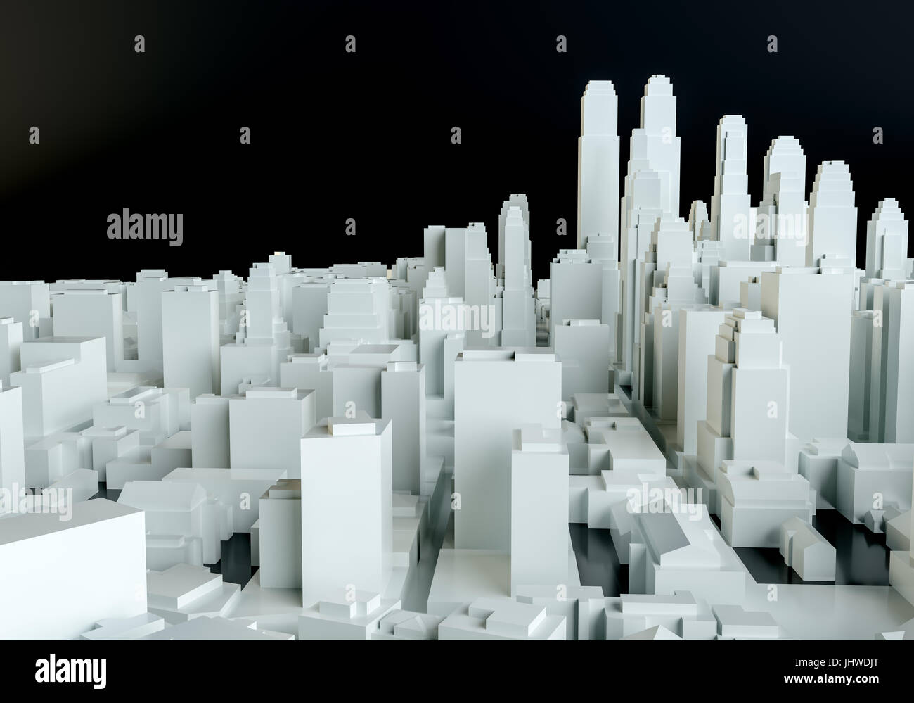 City background 3d render aerial hi-res stock photography and images ...