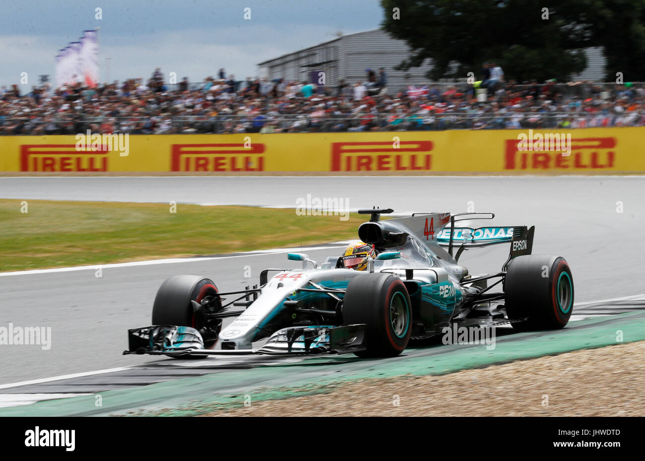 Mercedes' Lewis Hamilton during the 2017 British Grand Prix at ...