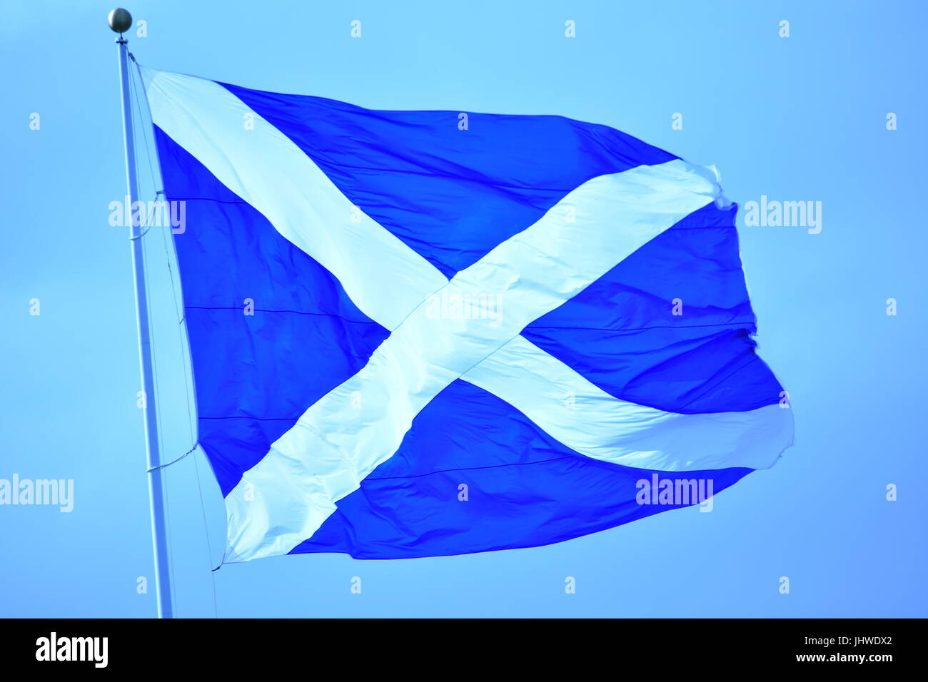 St. Andrew's cross flag Stock Photo - Alamy
