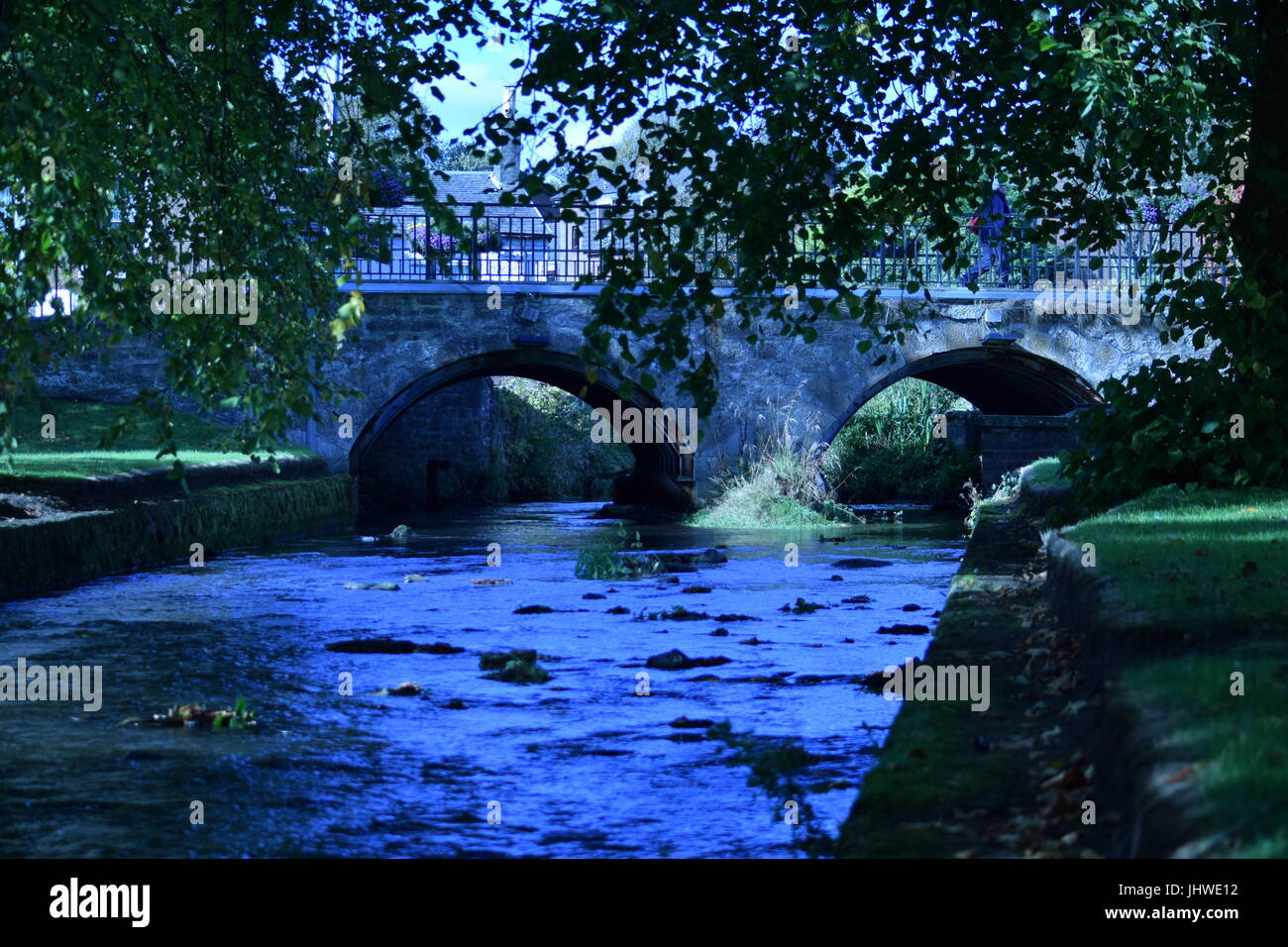 The river flowing through Strathaven Stock Photo - Alamy