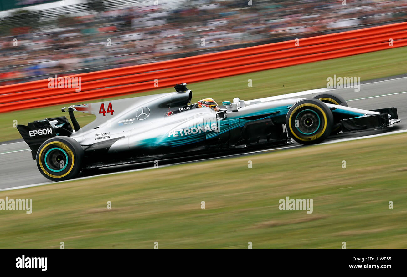 Mercedes' Lewis Hamilton during the 2017 British Grand Prix at ...