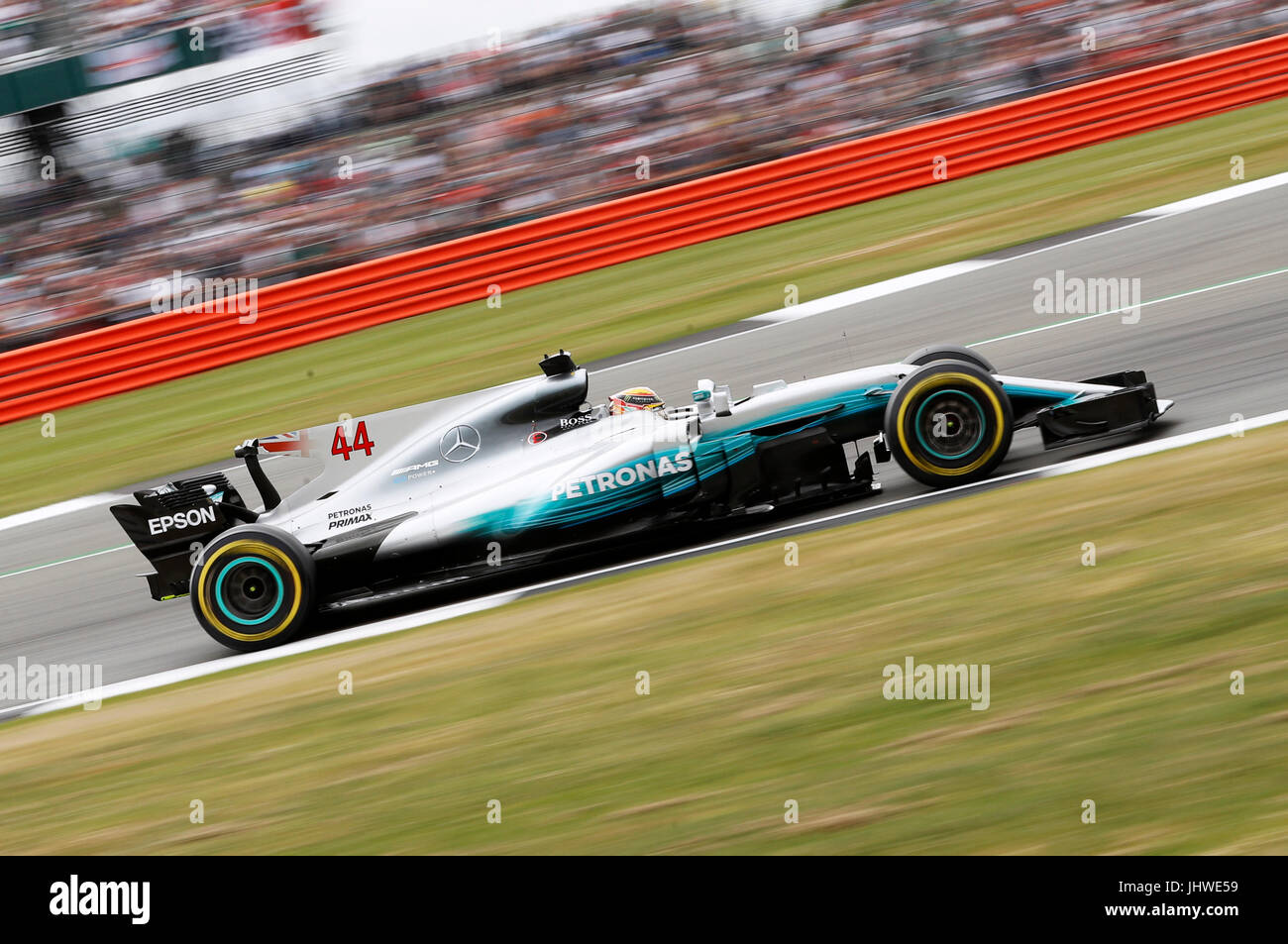 Mercedes' Lewis Hamilton during the 2017 British Grand Prix at ...