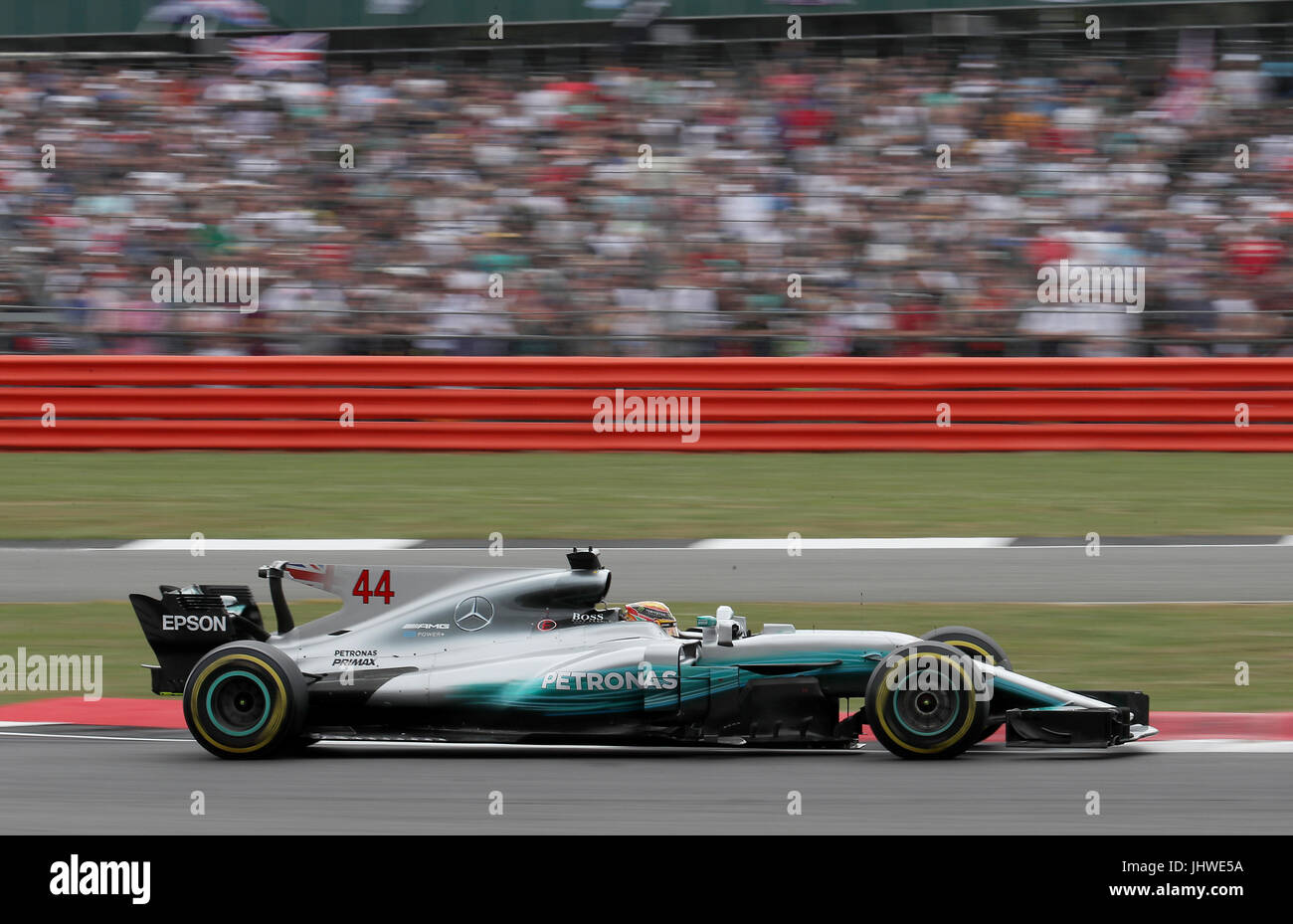 Mercedes' Lewis Hamilton during the 2017 British Grand Prix at ...