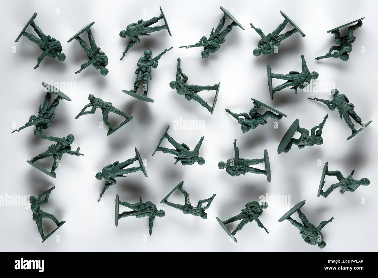 many toy soldiers taken from above Stock Photo - Alamy