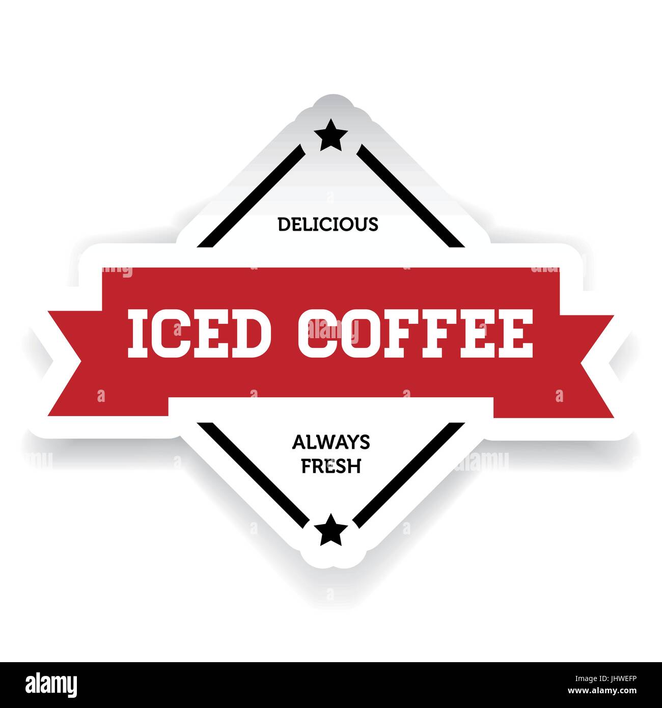 Iced Coffee vintage sign vector Stock Vector Image & Art - Alamy