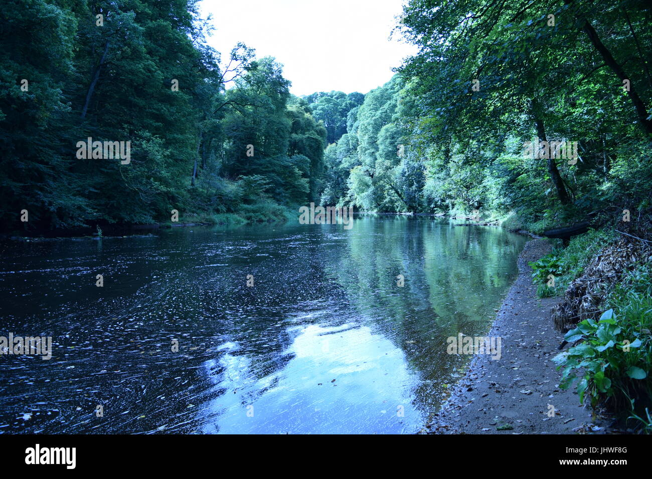 Looking down the River Ayr Stock Photo - Alamy