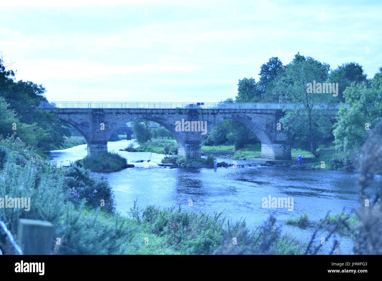 Laigh Milton Viaduct spanning River Irvine Stock Photo - Alamy