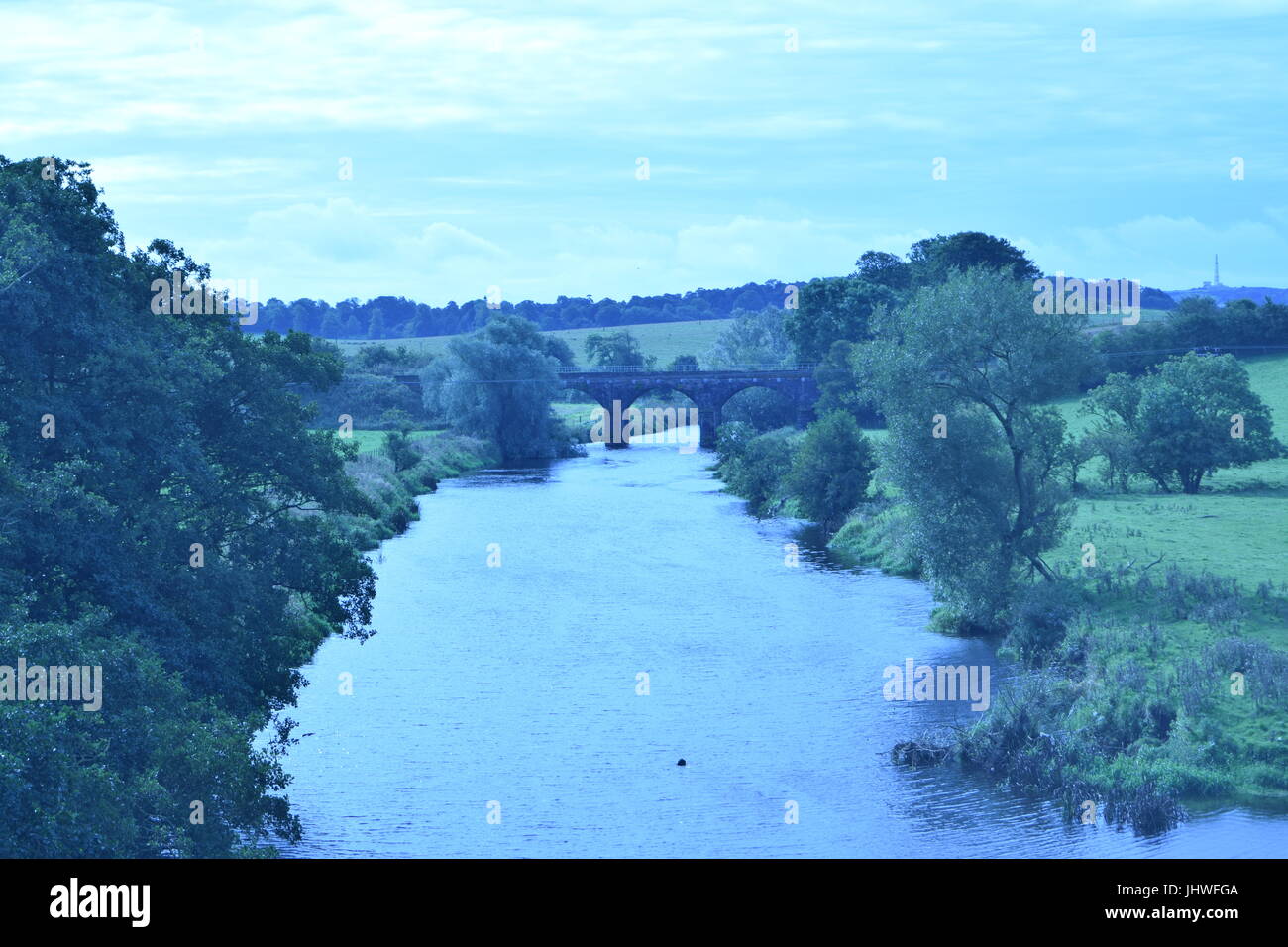 Viaduct at Laigh Milton, River Irvine Stock Photo - Alamy