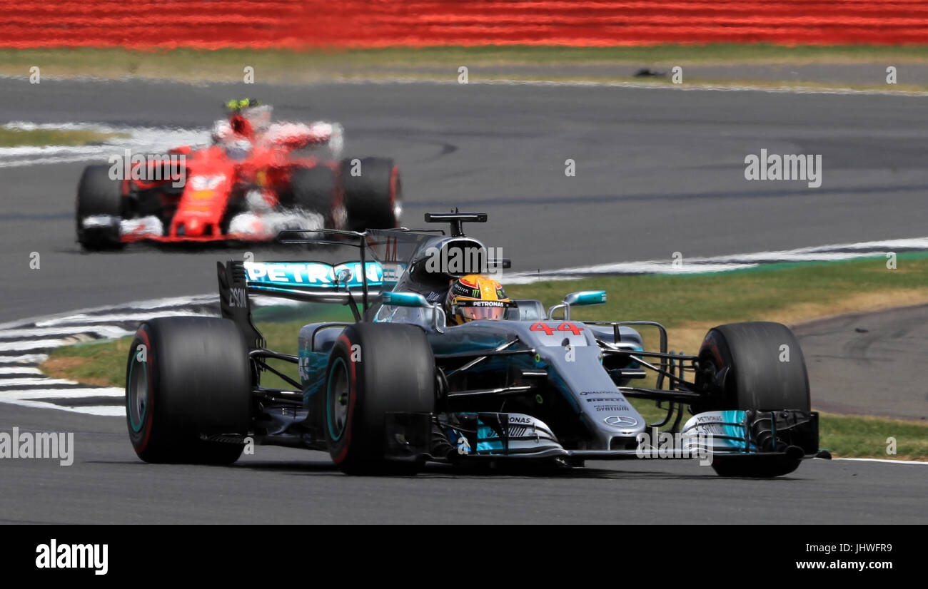 Mercedes' Lewis Hamilton during the 2017 British Grand Prix at ...