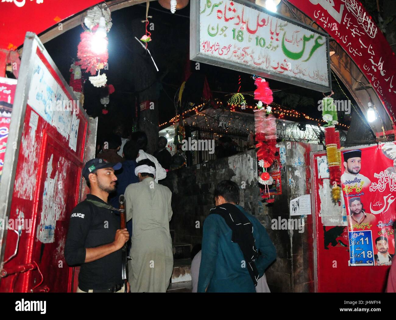 Devotees of Baba Laal Shah Qalander gather on the occasion of his ...