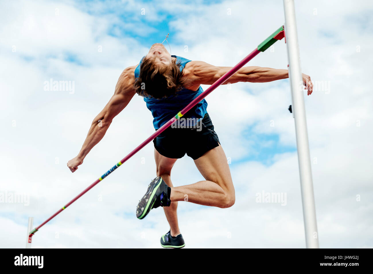 Track and field competition high jumper hi-res stock photography and ...